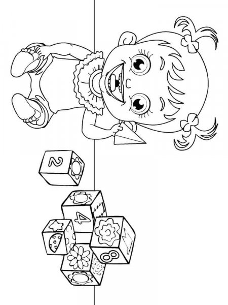 Baby Hazel coloring pages
