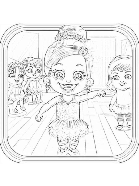 Baby Hazel coloring pages