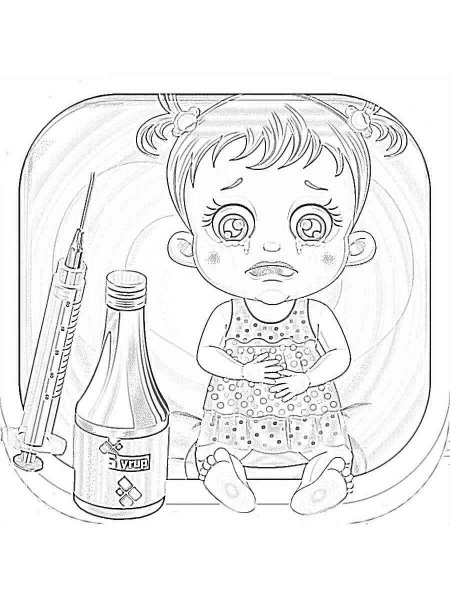 Baby Hazel coloring pages