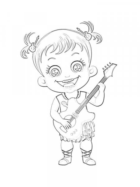 Baby Hazel coloring pages