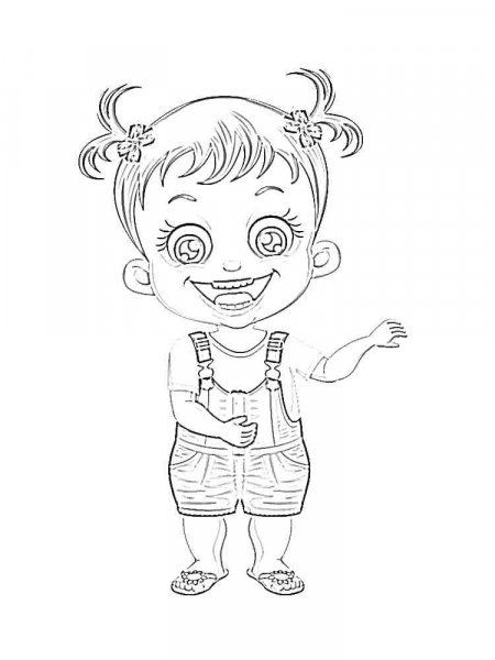 Baby Hazel coloring pages