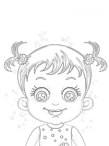 Baby Hazel coloring pages
