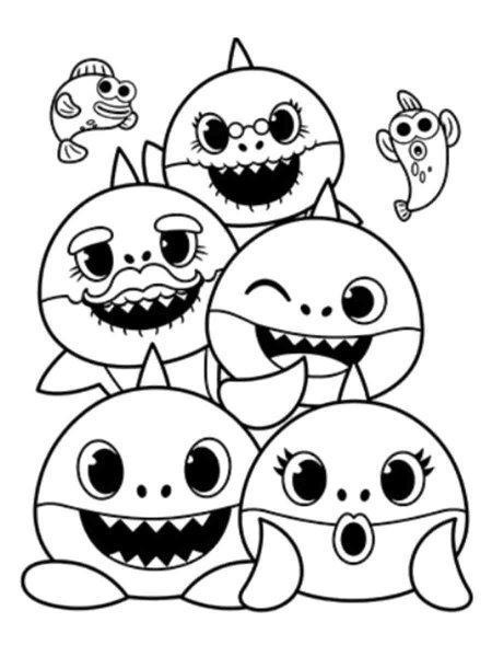 Baby Shark coloring pages