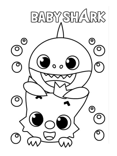 Baby Shark coloring pages