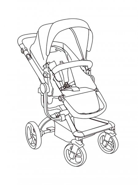 Baby Stroller coloring pages