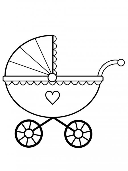 Baby Stroller coloring pages