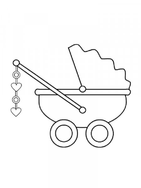 Baby Stroller coloring pages