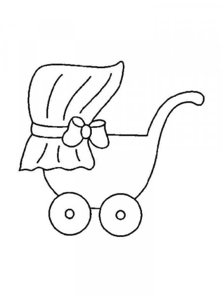 Baby Stroller coloring pages