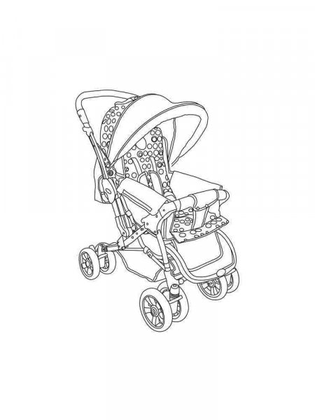 Baby Stroller coloring pages