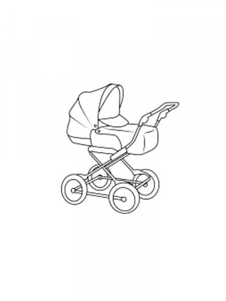 Baby Stroller coloring pages