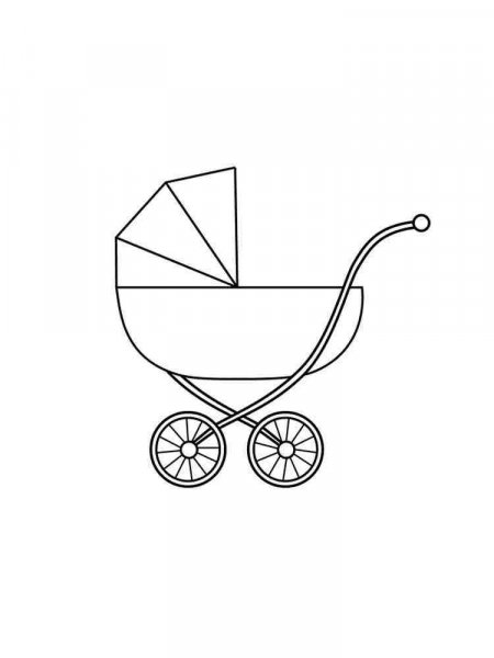 Baby Stroller coloring pages