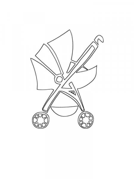 Baby Stroller coloring pages