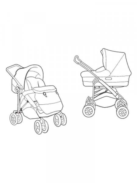 Baby Stroller coloring pages