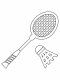 Badminton coloring pages