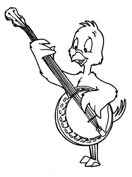 Banjo coloring pages