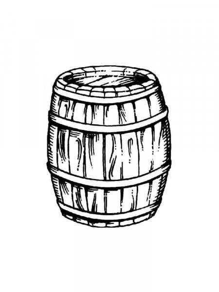 Barrel coloring pages