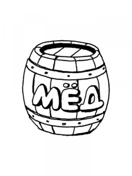 Barrel coloring pages