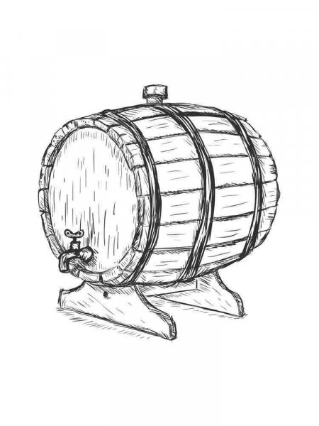 Barrel coloring pages