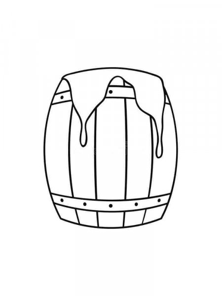 Barrel coloring pages