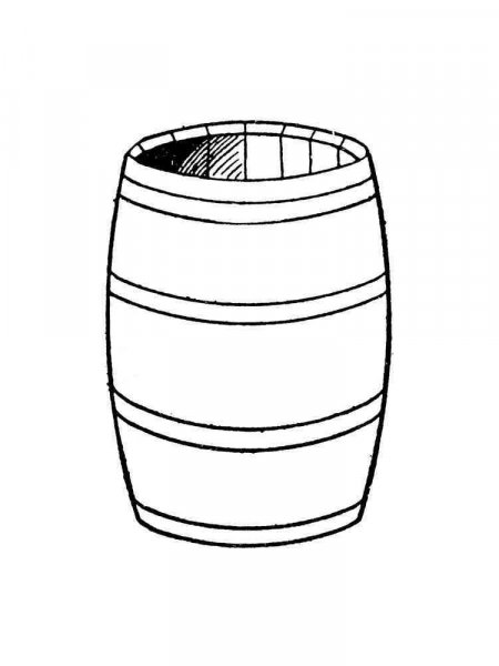 Barrel coloring pages