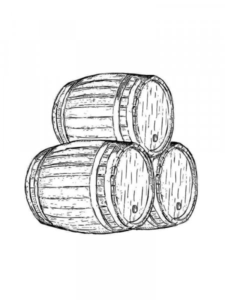 Barrel coloring pages