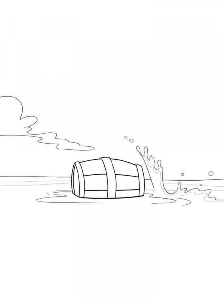 Barrel coloring pages