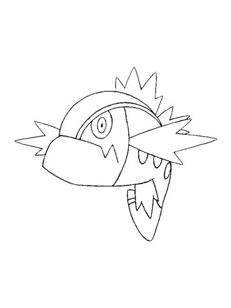 Pokemon Basculin coloring pages - Free Printable