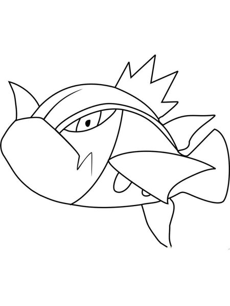 Pokemon Basculin coloring pages - Free Printable