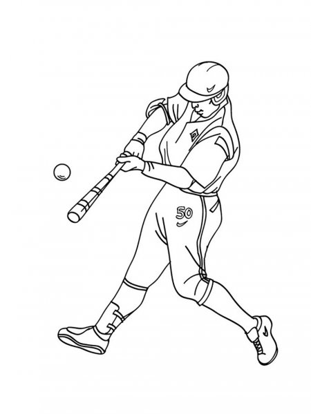Baseball coloring pages