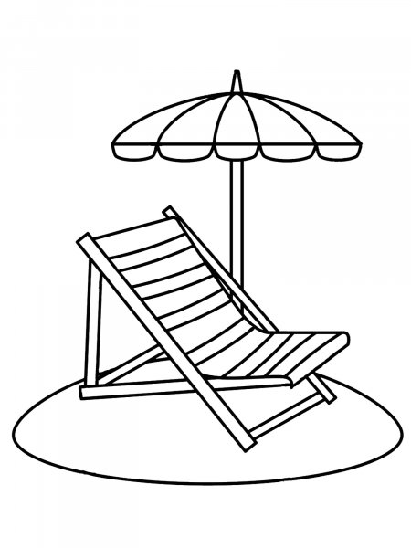 Beach Chair coloring pages