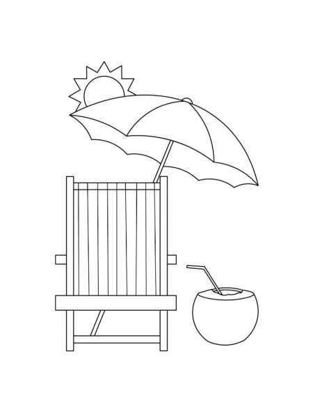 Beach Chair coloring pages