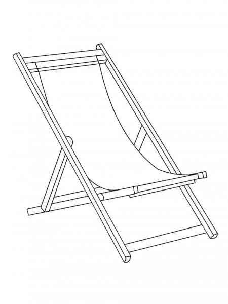 Beach Chair coloring pages