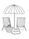 Beach Chair coloring pages