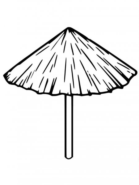 Beach Umbrella coloring pages