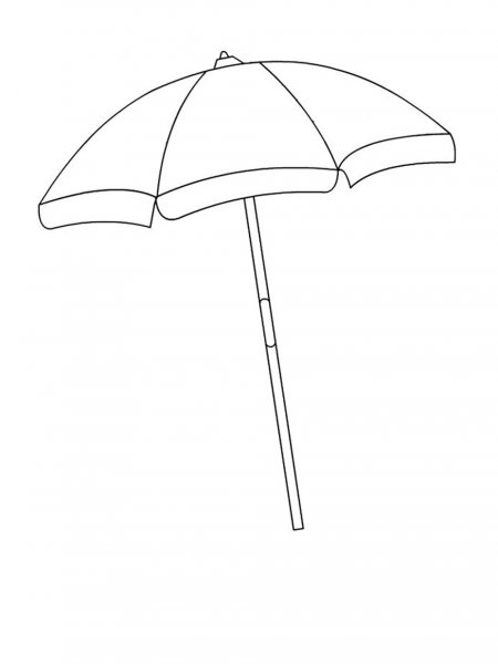 Beach Umbrella coloring pages