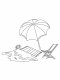 Beach Umbrella coloring pages
