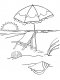 Beach Umbrella coloring pages