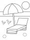 Beach Umbrella coloring pages