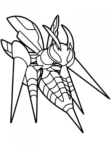 Pokemon Beedrill coloring pages - Free Printable