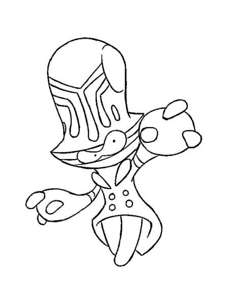Pokemon Beheeyem coloring pages - Free Printable
