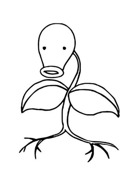 Pokemon Bellsprout coloring pages - Free Printable