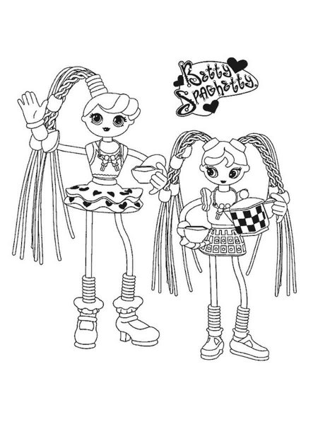 Betty Spaghetty coloring pages