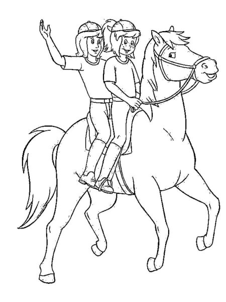 Bibi and Tina coloring pages