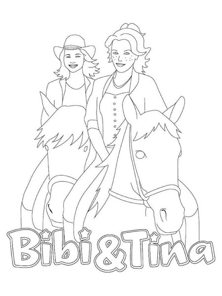Bibi and Tina coloring pages
