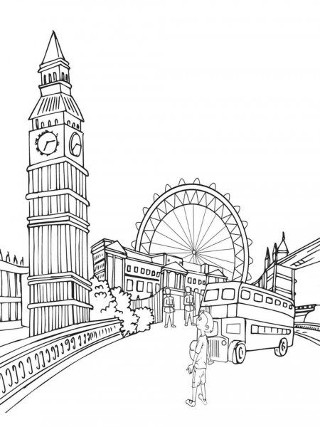 Big Ben coloring pages