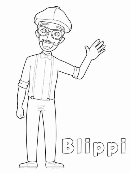 Blippi coloring pages - Free Printable