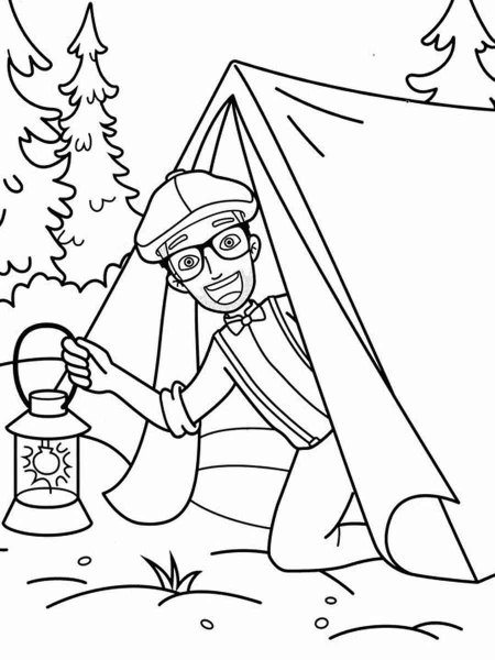 Blippi coloring pages - Free Printable