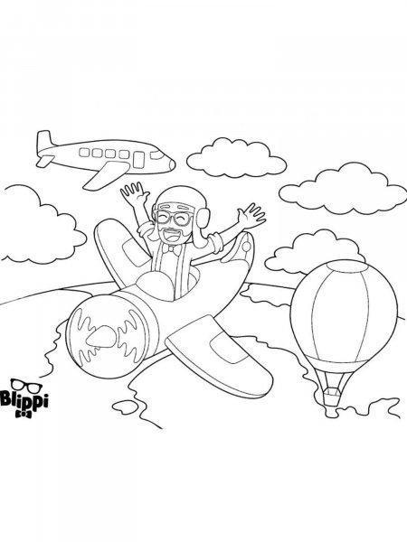 Blippi coloring pages - Free Printable