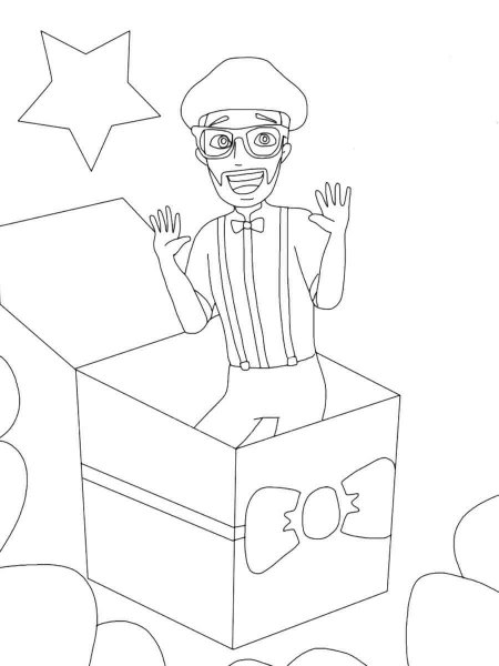 Blippi coloring pages - Free Printable