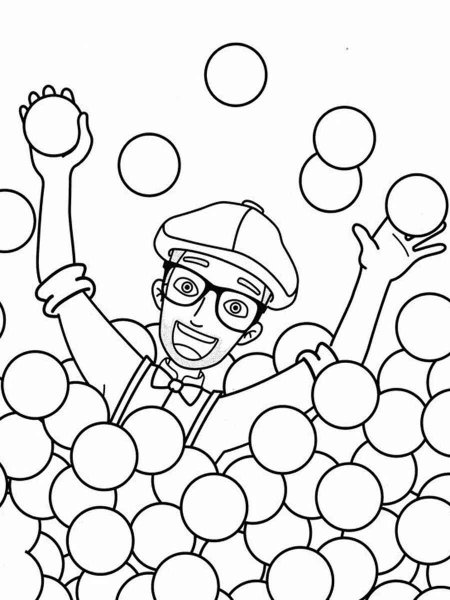 Blippi coloring pages - Free Printable